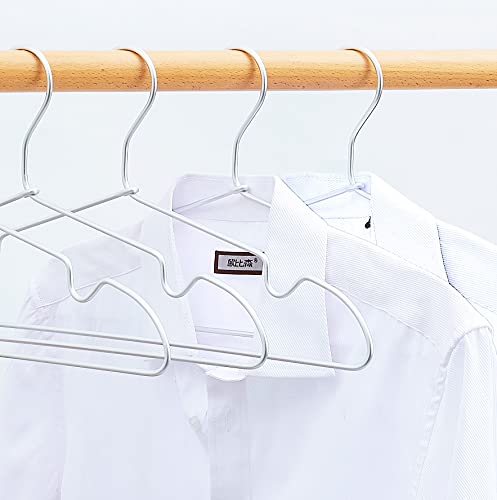 Aluminum Metal Hangers ,10 Pack Strong Heavy Duty Hanger for Shirt,Coat Suit,Lightweight Ultra Thin Space Saving Hangers