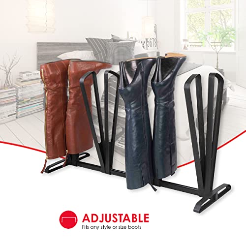 Home Basics Boot Organizer, Space Saving Boot Rack for 4 Pairs of Boots