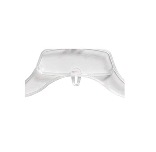 NAHANCO 98800 Plastic Shirt Dress Hanger with a Coordinate Connector, Heavy Weight, 17", Clear (Bulk Pack of 100)