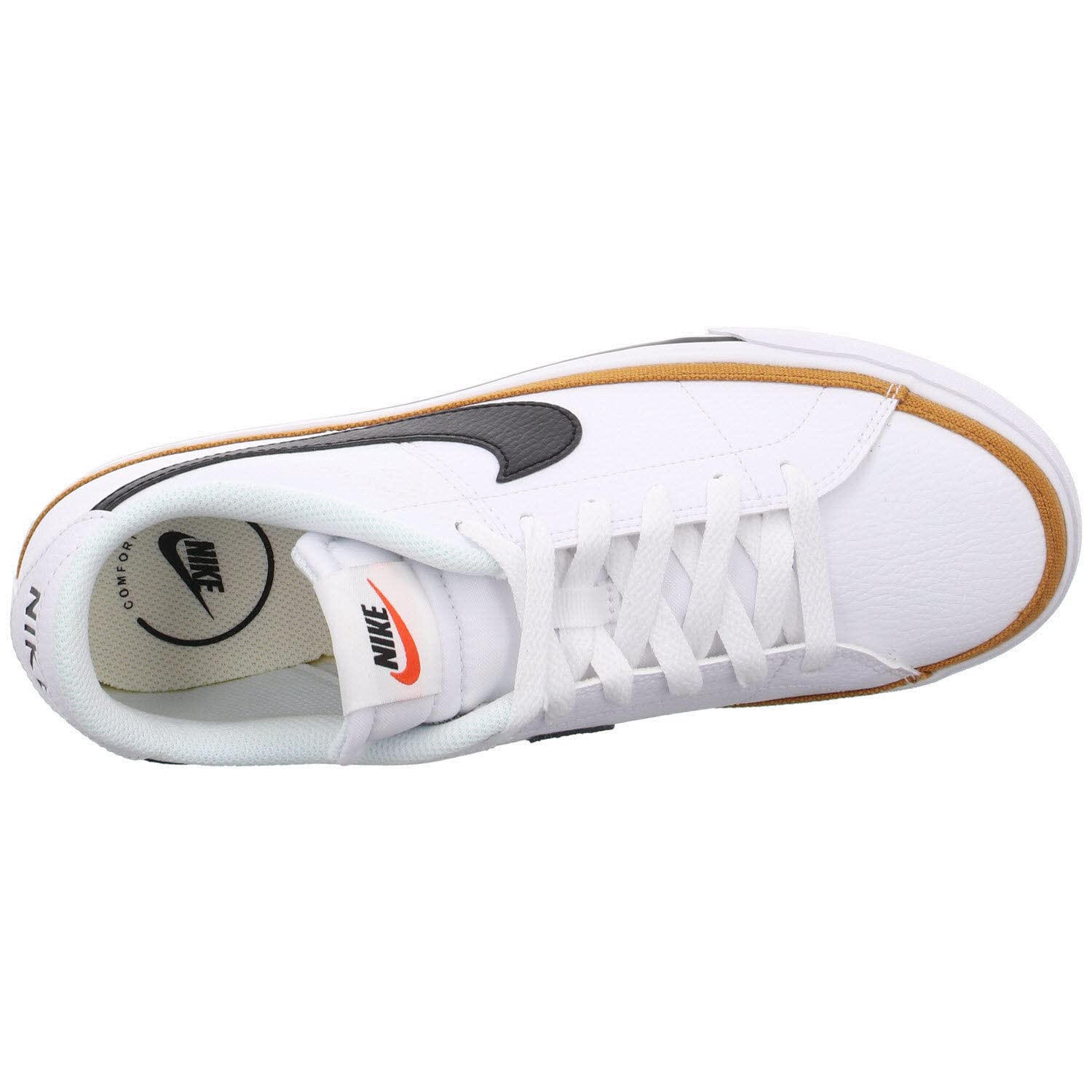 Nike Men's Training Gymnastics Shoe, White Black Desert Ochre Gum Light Brown, 11