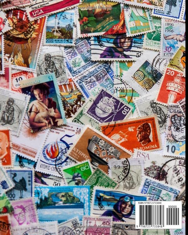 My Stamp Collection: postage stamp albums - postage stamp album for collector – 8X10’’ – 120 Pages