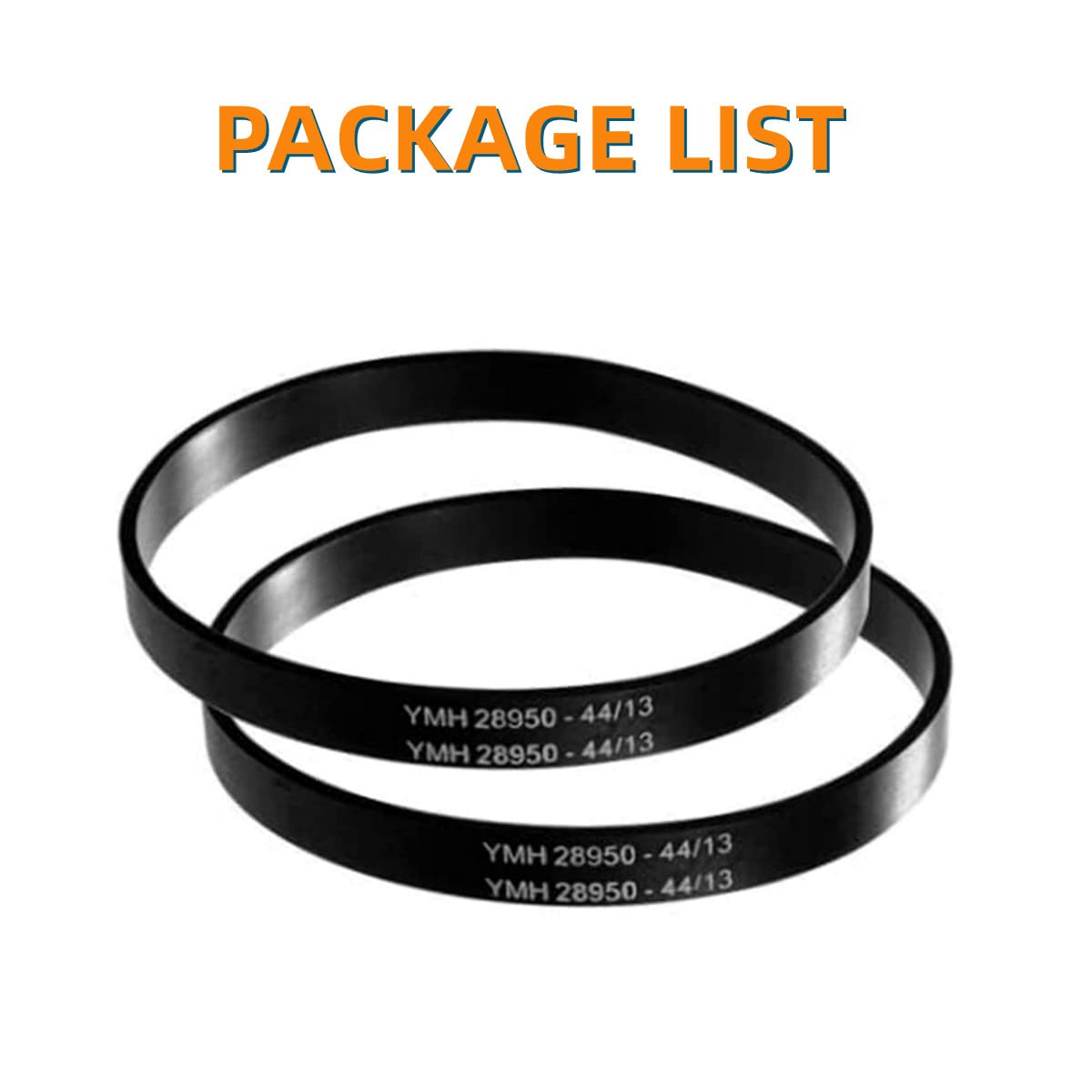 JEDELEOS Replacement Belts for Bissell Aeroswift, PowerSwift and Powertrak Compact Vacuum Cleaner, Replace Parts 1600319 and YMH28950 (Pack of 2)