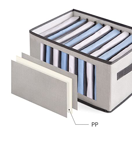 Pants Jeans Clothes Organizer Drawer for Wardrobe Folded Closet Organizers Storage Bins Washable Foldable Compartment Bedroom Separation Baskets Organization Jean Skirts Legging Sweater Dresses T-shirts Baskets Clothing (1)