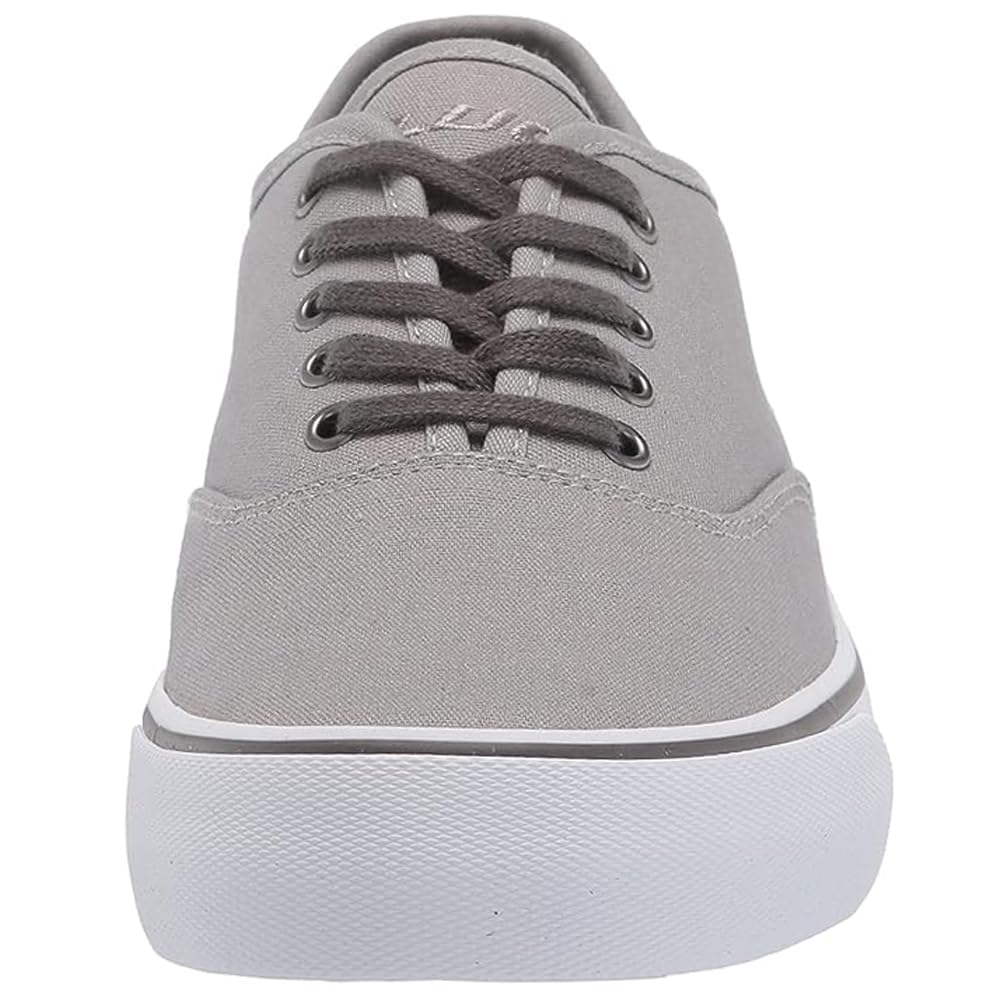 Lugz | Lear Classic Casual Sneakers for Men | Lace Up Mens Canvas Shoes | Everyday Men Footwear, Alloy/Charcoal/White, 9.5 M US