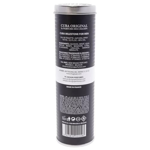 Cuba Milestone for Men Eau de Toilette Spray, 3.3 Ounce