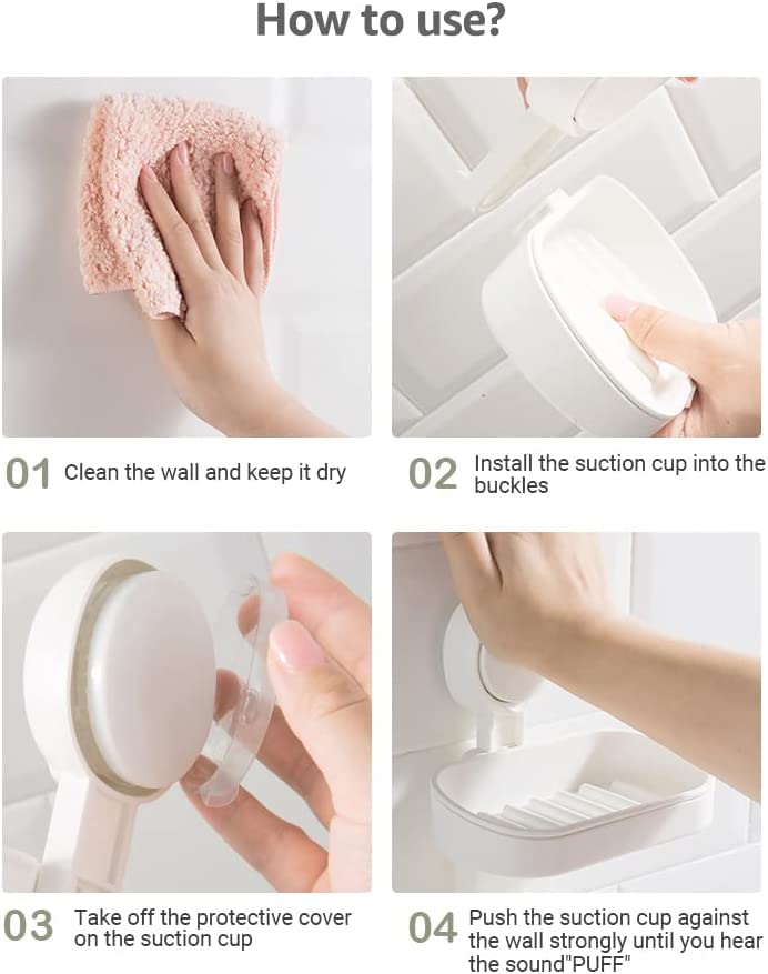 Urbanstrive Heavy Duty Suction Cup Corner Shower Caddy, Sleek Bathroom Shower Basket for Shampoo, Conditioner, Shower Rack for Bathroom, Drill-Free, Removable, White