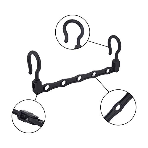Black Space Saving Hangers,20pcs Closet Organizers and Storage,Magic Hangers Space Savers Bedroom for Clothes