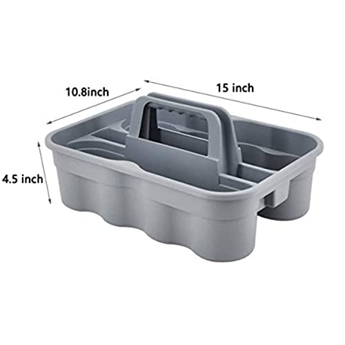 Lawei Cleaning Supplies Caddy, Plastic Cleaning Tool Caddy with Handle, Portable Shower Basket Storage Caddy Tote Organizer for Cleaning Products, Spray Bottles, Cleaning Brush Sponge Bottle Holder