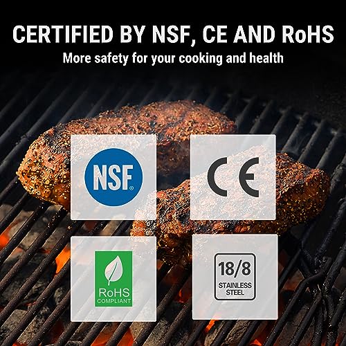 ThermoPro TP03B Digital Instant Read Meat Thermometer Kitchen Cooking Food Candy Thermometer with Backlight and Magnet for Oil Deep Fry BBQ Grill Smoker Oven Thermometer