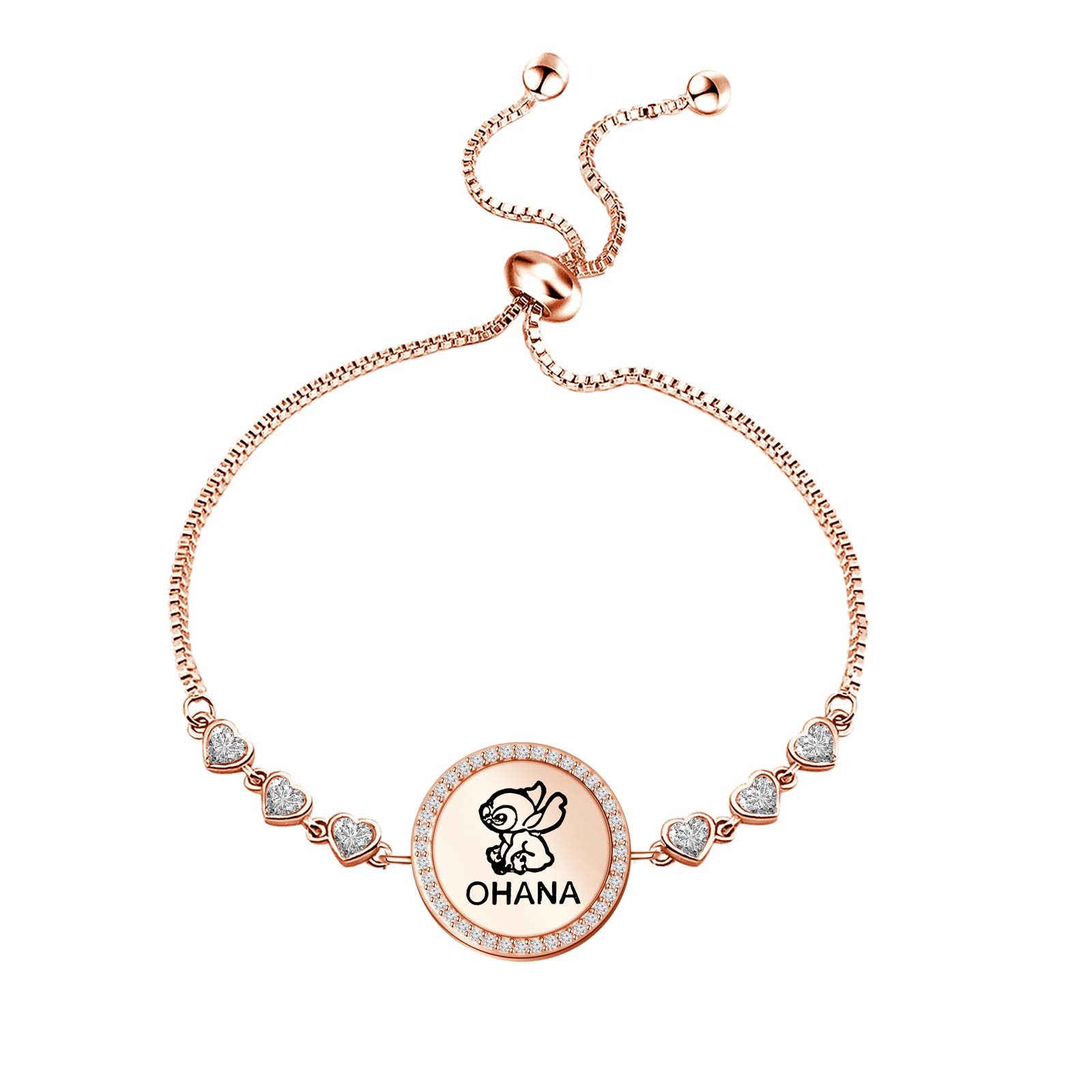 FAADBUK Funny Oh❀na Fans Bracelet Movie Inspired Gifts Oh❀na Jewelry Hawaiian Trip Adjustable Bracelet (C-RG)