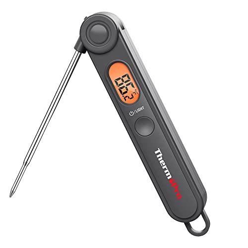 ThermoPro TP03B Digital Instant Read Meat Thermometer Kitchen Cooking Food Candy Thermometer with Backlight and Magnet for Oil Deep Fry BBQ Grill Smoker Oven Thermometer