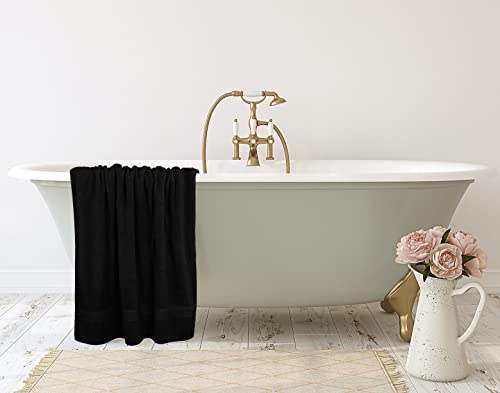 Utopia Towels - Luxurious Jumbo Bath Sheet 1 Piece - 600 GSM 100% Ring Spun Cotton Highly Absorbent and Quick Dry Extra Large Bath Towel - Super Soft Hotel Quality Towel (35 x 70 Inches, Black)
