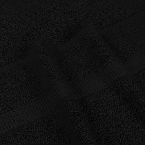 Utopia Towels - Luxurious Jumbo Bath Sheet 1 Piece - 600 GSM 100% Ring Spun Cotton Highly Absorbent and Quick Dry Extra Large Bath Towel - Super Soft Hotel Quality Towel (35 x 70 Inches, Black)