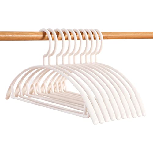 xiaoguozi Clothes Hanger,Hangers Space Saving Lightweight & Non Slip No Shoulder Bump Suit Hangers for Coat, Sweater, Jackets, Shirts, White
