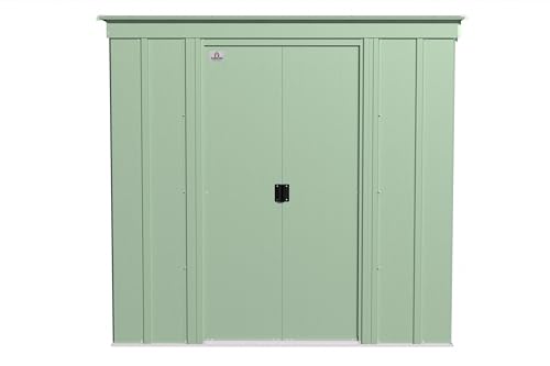 Arrow Classic Steel Storage Shed, 6x4, Sage Green