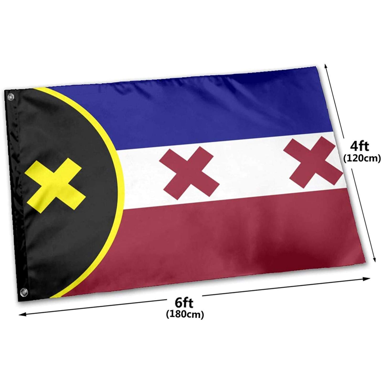 Holzkary Lmanburg Flag- Double Stitched Polyester-L'manburg Flag Gronments Independence Dream SMP Flag (120x180cm)