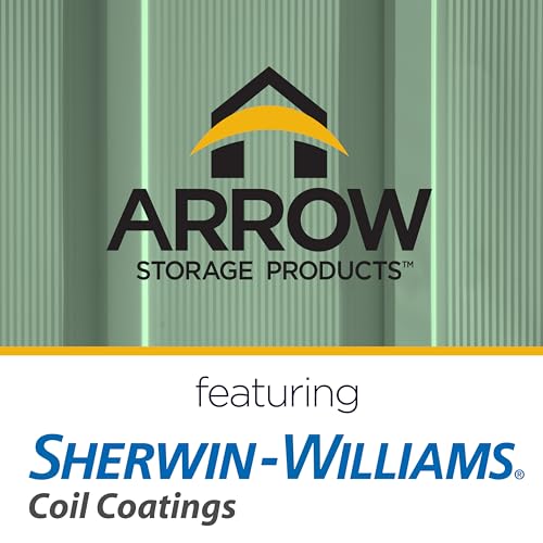 Arrow Classic Steel Storage Shed, 6x4, Sage Green