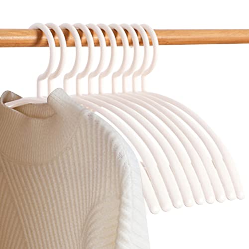 xiaoguozi Clothes Hanger,Hangers Space Saving Lightweight & Non Slip No Shoulder Bump Suit Hangers for Coat, Sweater, Jackets, Shirts, White