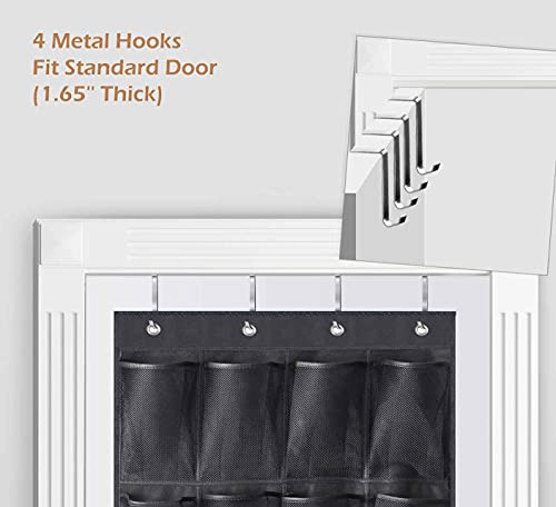 SLEEPING LAMB 8 Shelves Hanging Shoe Rack and 24 Pockets Door Shoe Organizer