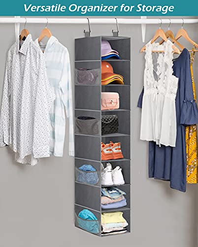SLEEPING LAMB 8 Shelves Hanging Shoe Rack and 24 Pockets Door Shoe Organizer