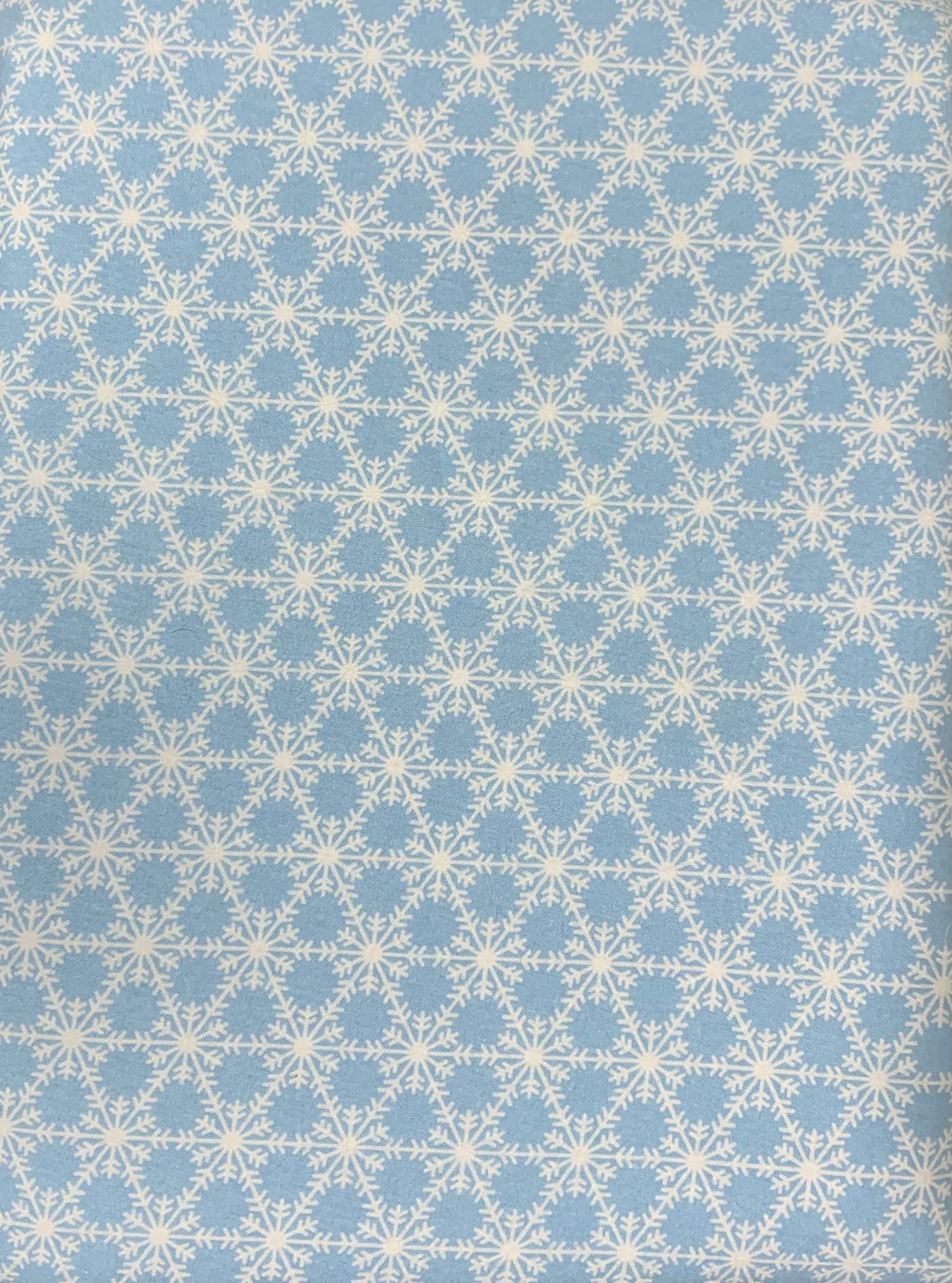 Royal Tradition Heavyweight Flannel, 100-Percent Cotton King Pillow Cases, Set of 2, Snow Print, Soft Pair of Pillowcases