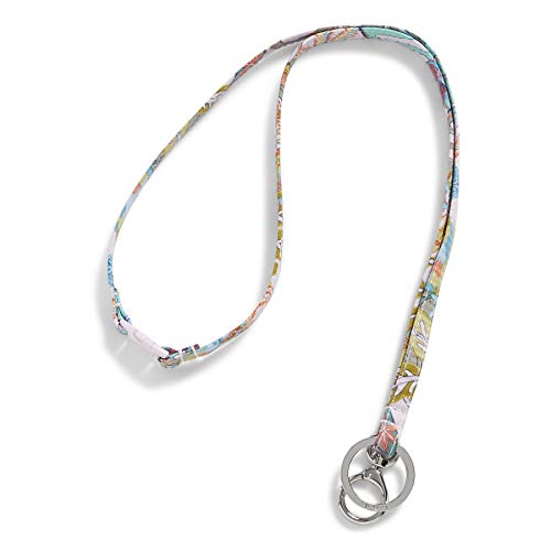 Vera Bradley Women's Cotton Breakaway Lanyard, Rain Forest Canopy - Recycled Cotton, One Size