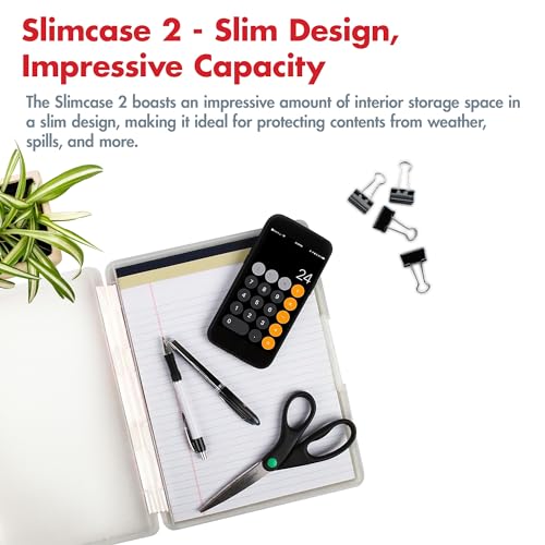 Dexas Slimcase 2 Plastic Clipboard with Storage and Side Opening, Jelli Granite, Office Supplies Clipboards to Organize, Carry and Store, A4 Holder, Style and Functionality Nursing Clipboards