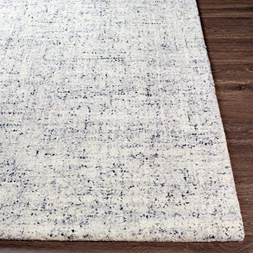 Hauteloom Tanana Wool Living Room, Bedroom Area Rug - Modern - Beige, Black, Gray - 8' x 10'