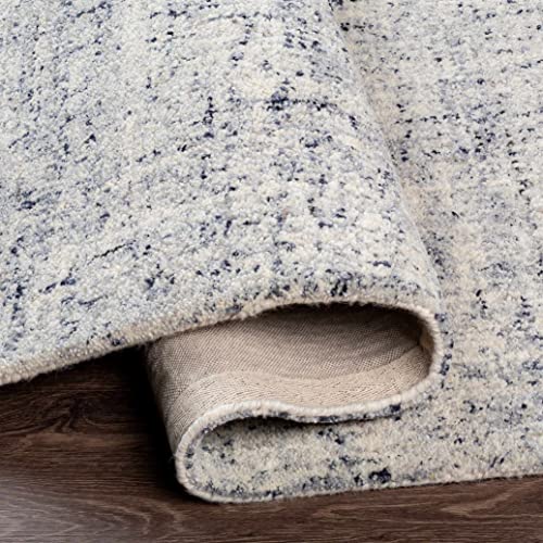 Hauteloom Tanana Wool Living Room, Bedroom Area Rug - Modern - Beige, Black, Gray - 8' x 10'