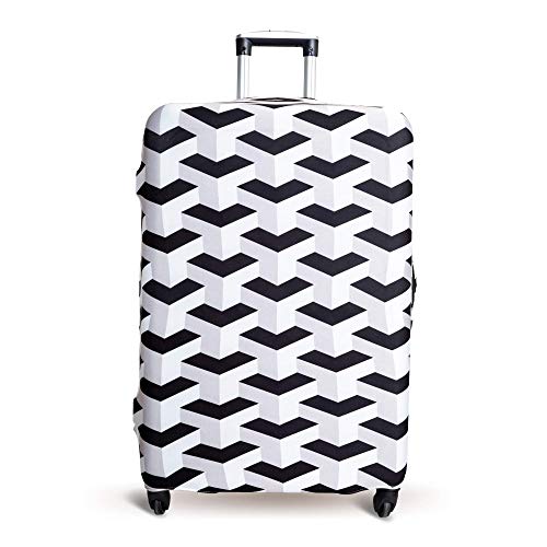 Luggage Cover Suitcase Protector Fits 19-33 Inch TSA Approved Travel Suitcase Cover Washable Dustproof Anti-Scratch (M (22-26 inch), Pattern)