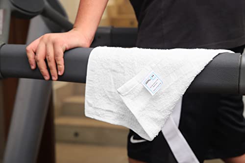 Avalon Towels Cotton Washcloths – (Pack of 60) Bulk 12"x12" Premium Ring Spun Cotton, Absorbent, Soft Face Towels, Gym Towels, Hotel and Spa Quality, Reusable Fingertip Towels (White)