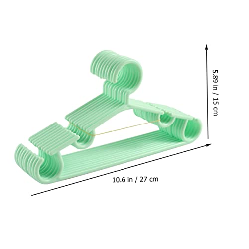 HANABASS 100pcs Baby Hanger Pants Rack Hanger Baby Clothes Rack Hook Hanger Toddler Hangers Plastic Clothes Hanger Plastic Hangers Children Clothes Hanger Coat Hanging Tool Clothes Hangers