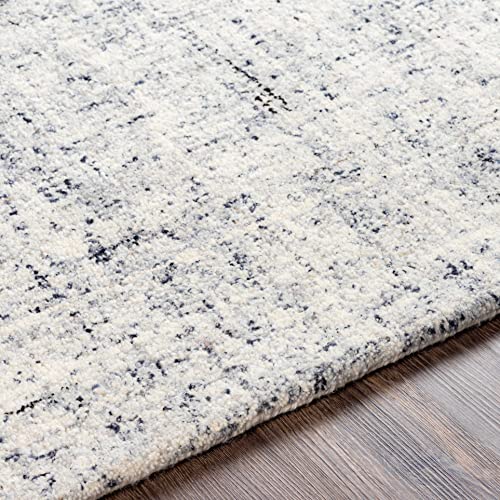 Hauteloom Tanana Wool Living Room, Bedroom Area Rug - Modern - Beige, Black, Gray - 8' x 10'