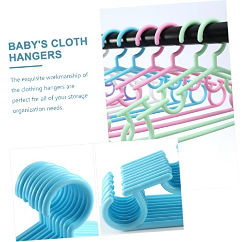 HANABASS 100pcs Baby Hanger Pants Rack Hanger Baby Clothes Rack Hook Hanger Toddler Hangers Plastic Clothes Hanger Plastic Hangers Children Clothes Hanger Coat Hanging Tool Clothes Hangers