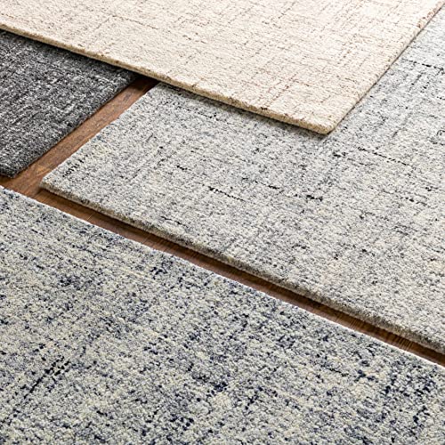 Hauteloom Tanana Wool Living Room, Bedroom Area Rug - Modern - Beige, Black, Gray - 8' x 10'