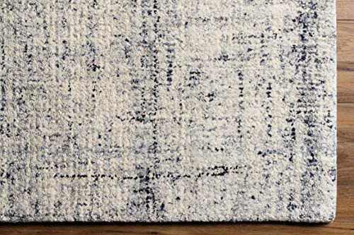 Hauteloom Tanana Wool Living Room, Bedroom Area Rug - Modern - Beige, Black, Gray - 8' x 10'