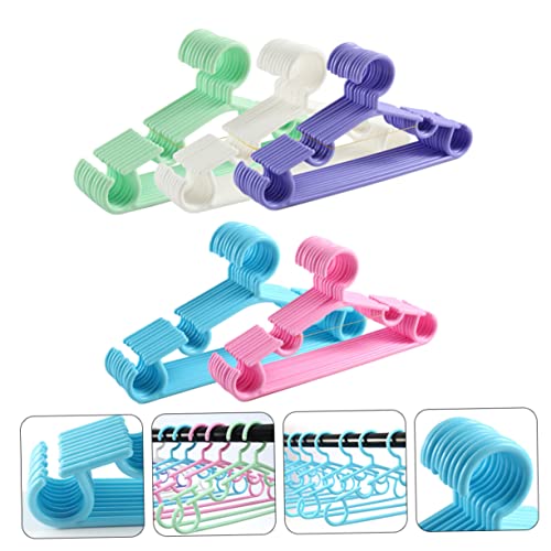 HANABASS 100pcs Baby Hanger Pants Rack Hanger Baby Clothes Rack Hook Hanger Toddler Hangers Plastic Clothes Hanger Plastic Hangers Children Clothes Hanger Coat Hanging Tool Clothes Hangers