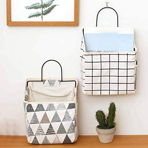 AKIWOS Hanging Storage Baskets, Wall-Mounted Metal Wire Basket Organizer for Entryway, Hallway, Bedroom, Bathroom, Laundry Room
