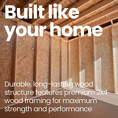 Handy Home Products Rookwood 10x12 Do-It-Yourself Wooden Storage Shed