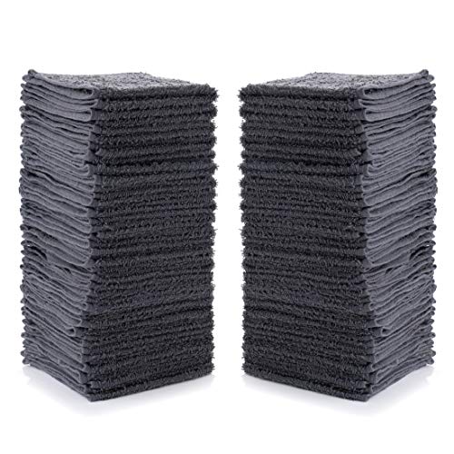Simpli-Magic Towels, 12”x12” Washcloths, Gray 24 Count