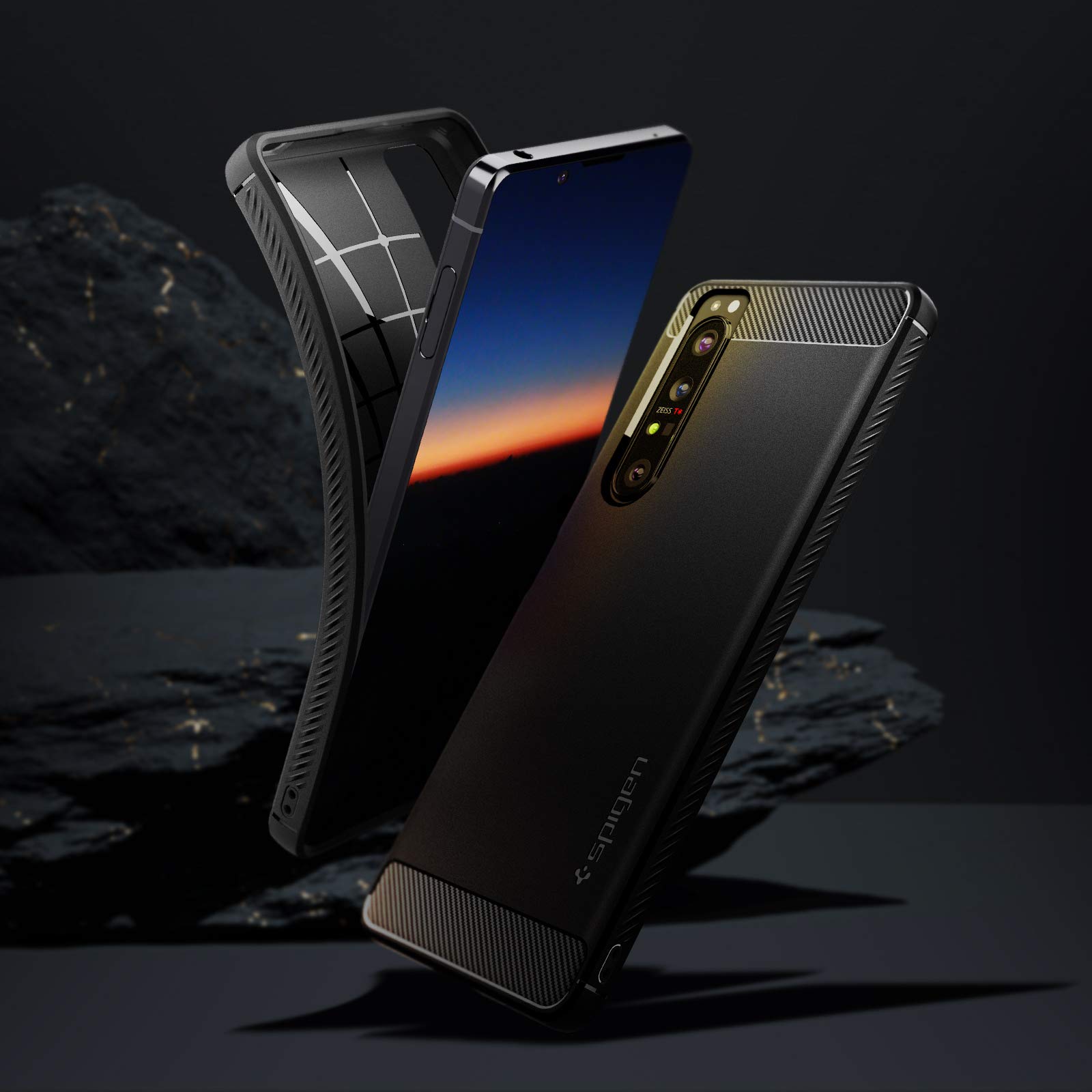 Spigen Rugged Armor Designed for Xperia 1 III Case (2021) - Matte Black