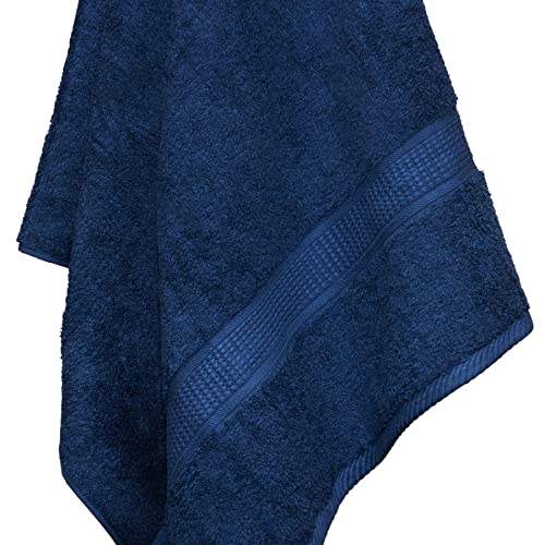 Ariv Towels - Bath Towels Set - Premium Bamboo Cotton Bath Towels - Ultra Absorbent, Soft Feel and Quick Drying 30" X 52" (Denim)