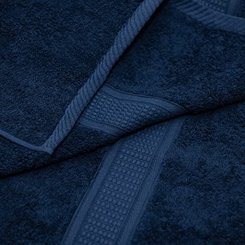 Ariv Towels - Bath Towels Set - Premium Bamboo Cotton Bath Towels - Ultra Absorbent, Soft Feel and Quick Drying 30" X 52" (Denim)