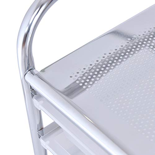 WELLFOR 12 Drawer Rolling Storage Cart Mobile Rolling Storage with Tray Cart for Office School Home Craft Organizer Bins (White)