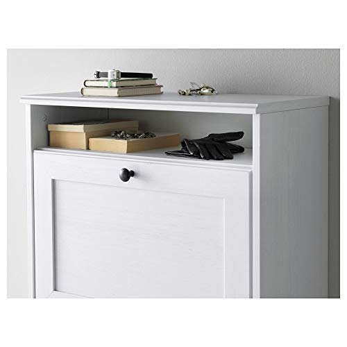IKEA Brusali Shoe Cabinet With 3 Compartments, White