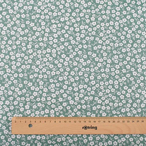 Hanjunzhao Pea Green Color Fat Quarters Fabric Bundles 18 x 22 inch for Quilting Sewing Crafting