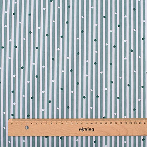 Hanjunzhao Pea Green Color Fat Quarters Fabric Bundles 18 x 22 inch for Quilting Sewing Crafting
