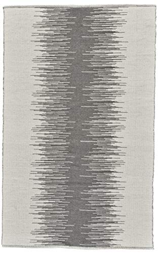 Feizy Rugs - Bashia Flatweave Wool Area Rug - Ivory/Gray - 8ft x 10ft