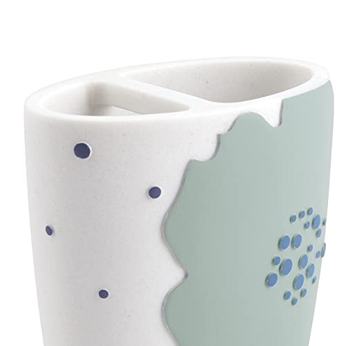 Allure Home Creation Summer Flower 4-Piece Resin Bath Accessory Set