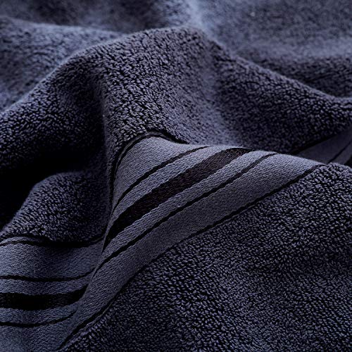 900 GSM 100% Egyptian Cotton Towel,Oversized Bath Towels - Heavy Weight & Absorbent - top Luxury Bath Towels at a Seven-Star Hotel in Dubai,28 x 60 inches,2-Piece (Violet)